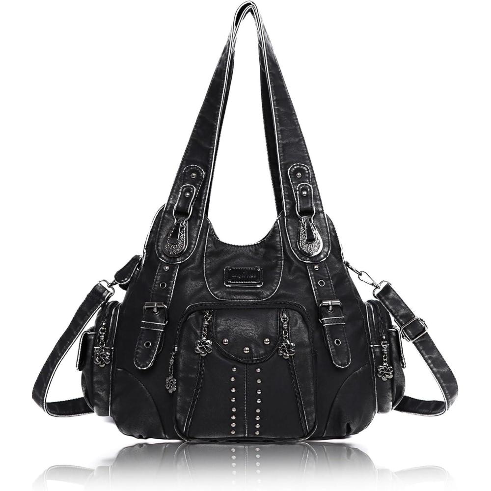 Angel Kiss Purses for Women Soft PU Leather Large Hobo Bags for Women ...